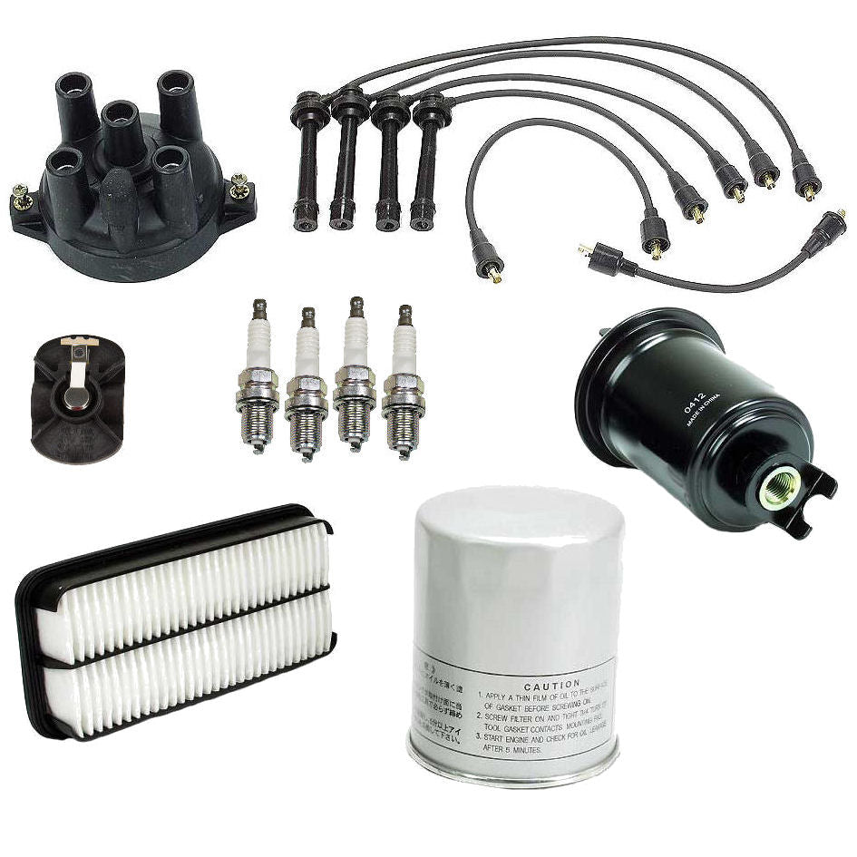 Tune Up Kit Suzuki Sidekick Geo Tracker 92-95 Air Oil Fuel Filter Cap ...